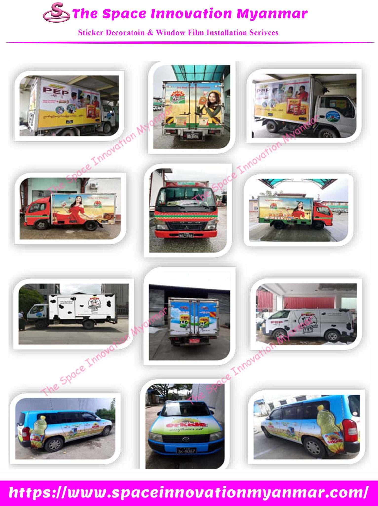 Car Sticker - The Space Innovation Myanmar Sticker Solution