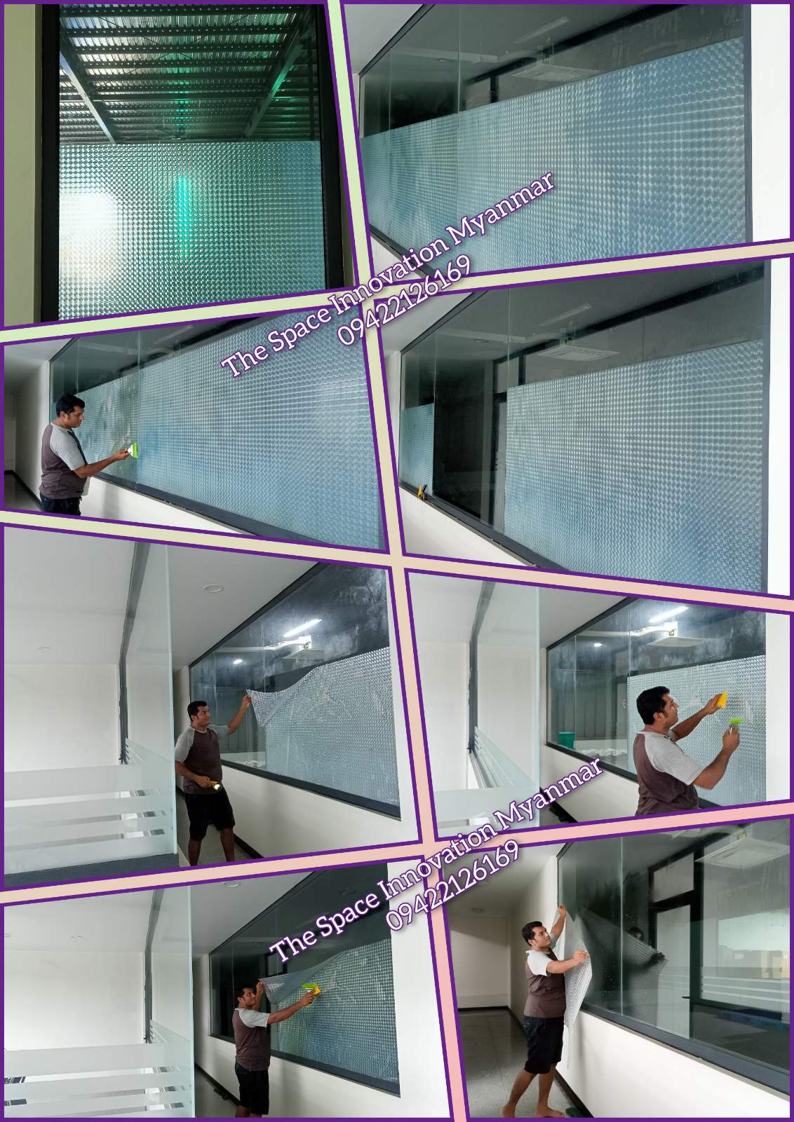 Frosted Sticker Installation, Privacy Sticker Installation, Glass ...